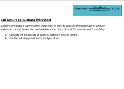 Soil Texture Calculations – Mr. Ag