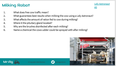 Dairy Production PowerPoint – Mr. Ag
