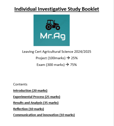 Ag Science Project Booklet + Technology Research – Mr. Ag